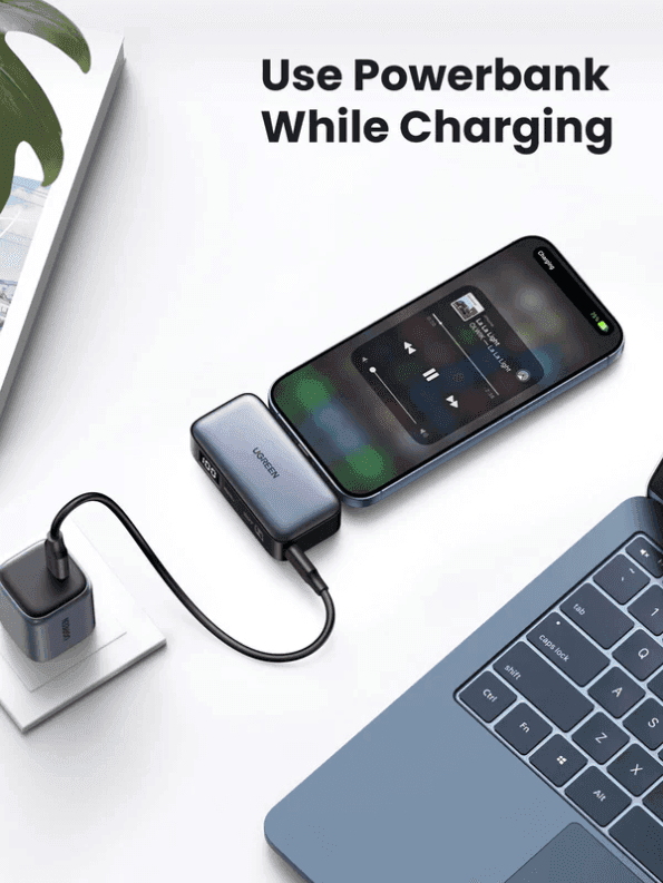 UGREEN Mini Power Bank 5000mAh 22.5W 2 Ports - SamShop.pk